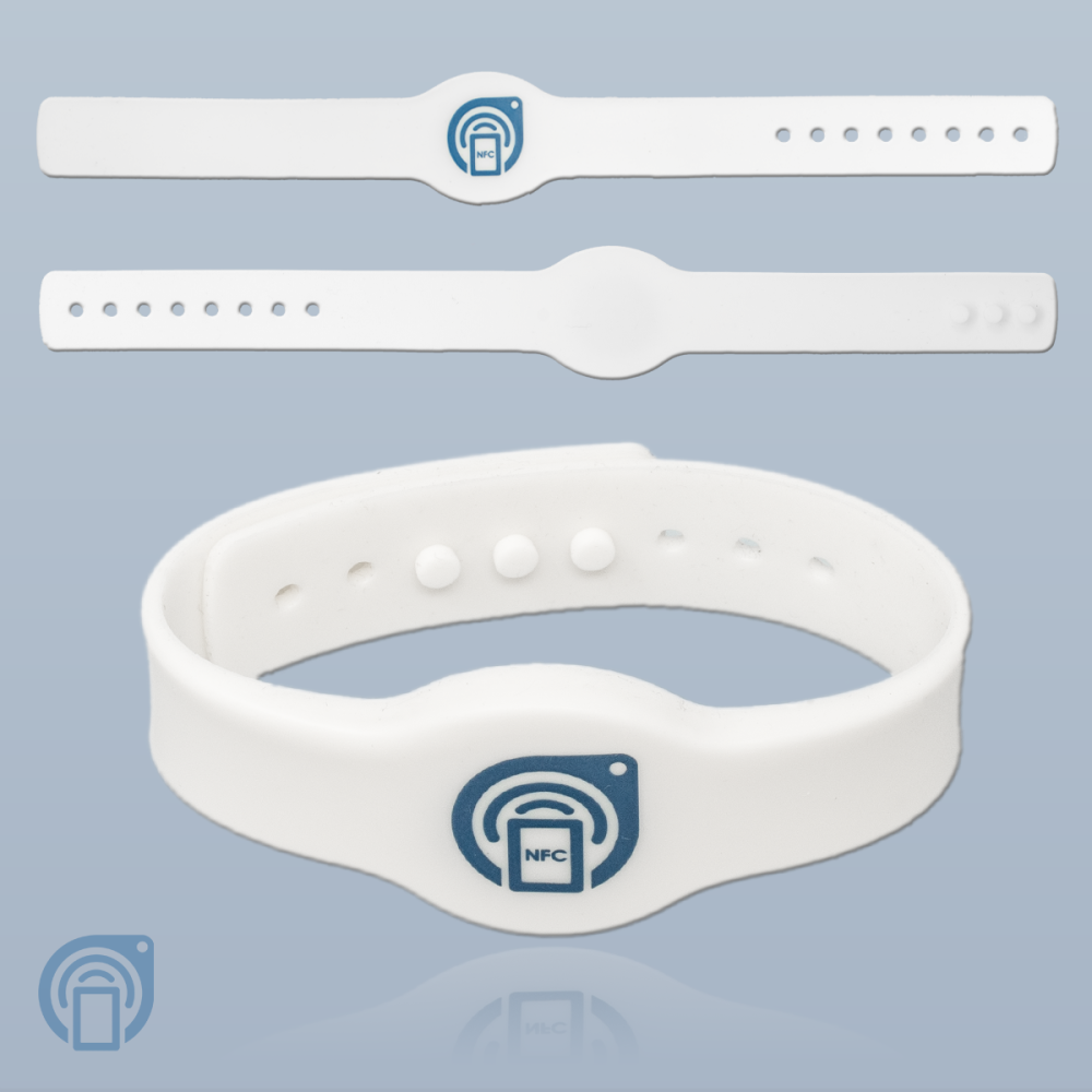 Buy Custom Adjustable NFC Oval Wristband Online | GoToTags Store